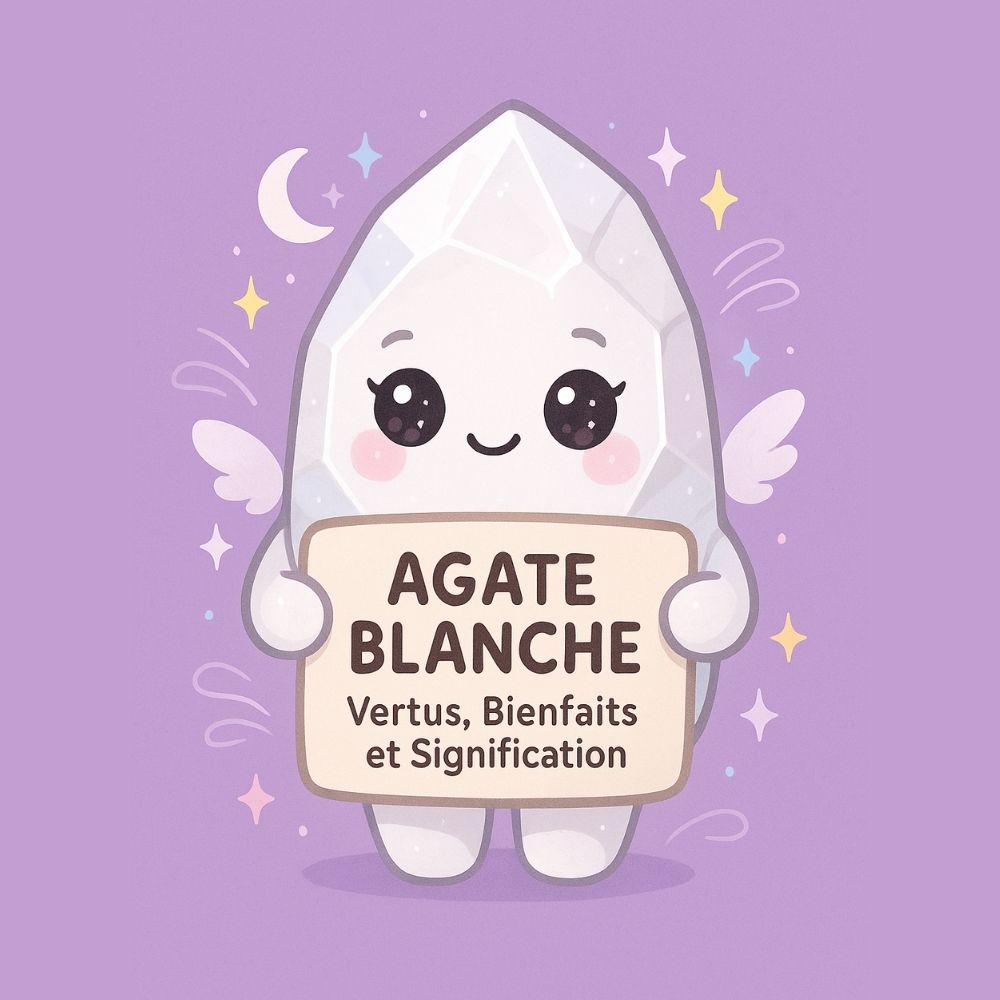 Agate Blanche | Vertus & Signification | Lithothérapie Stéphanie